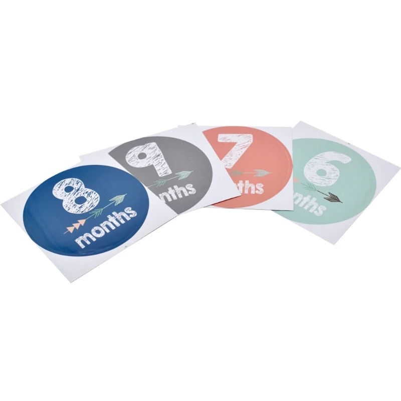 New Baby Pregnant Women Monthly Photograph Stickers Month 1-12 ...