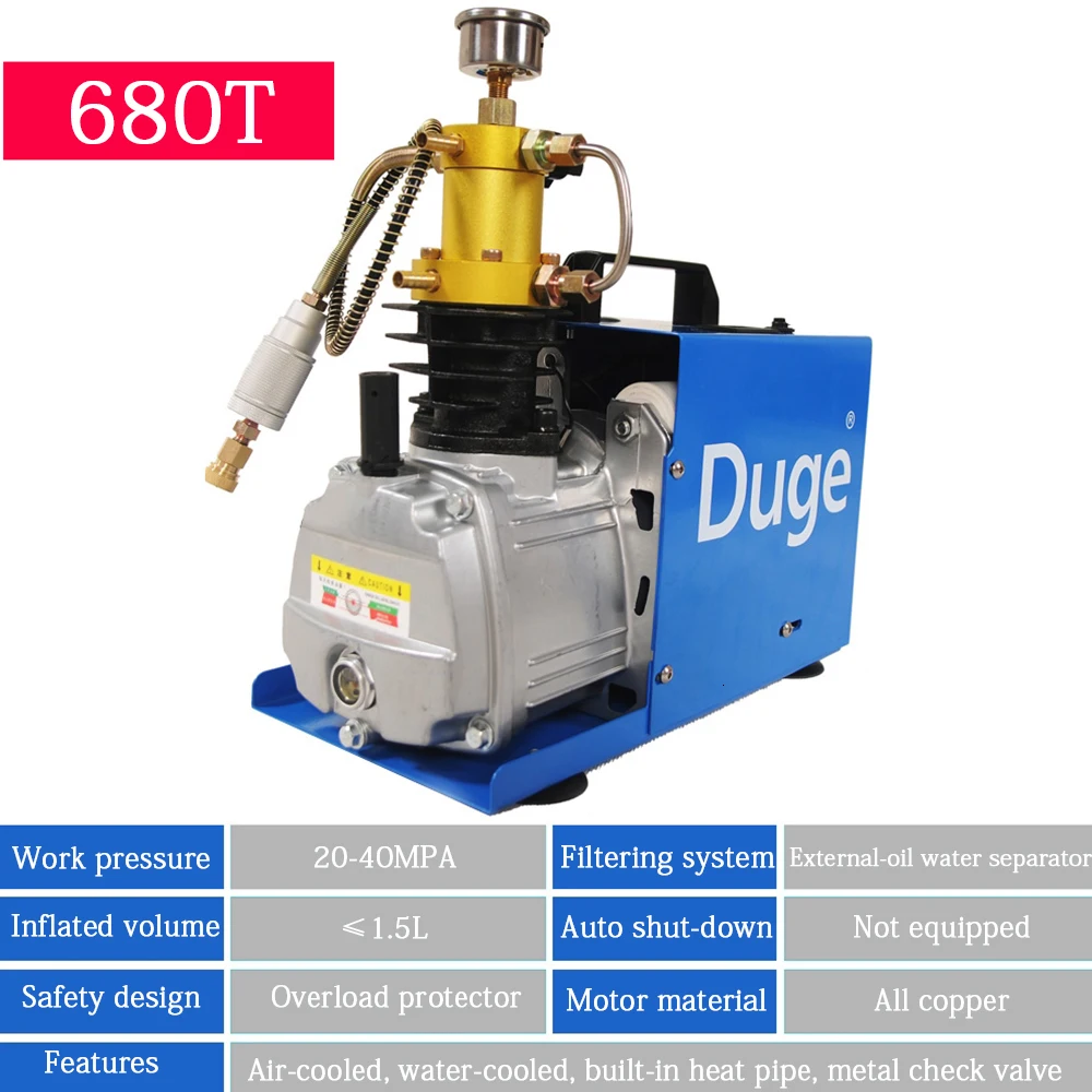 High Pressure Air Pump 40MPA Electric Air Compressor For Pneumatic ...