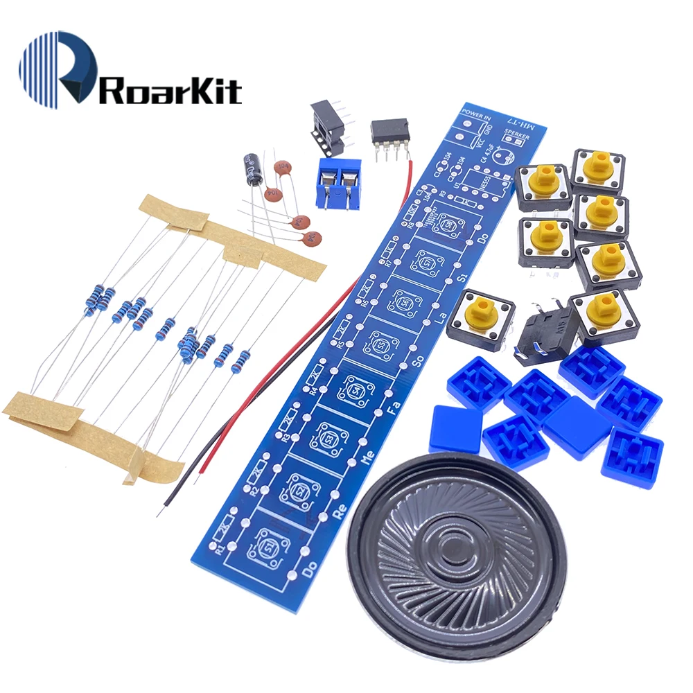 DIY-Electronic-Kit-Set-NE555-Keyboard-Eight-Notes-Electronic-Organ ...