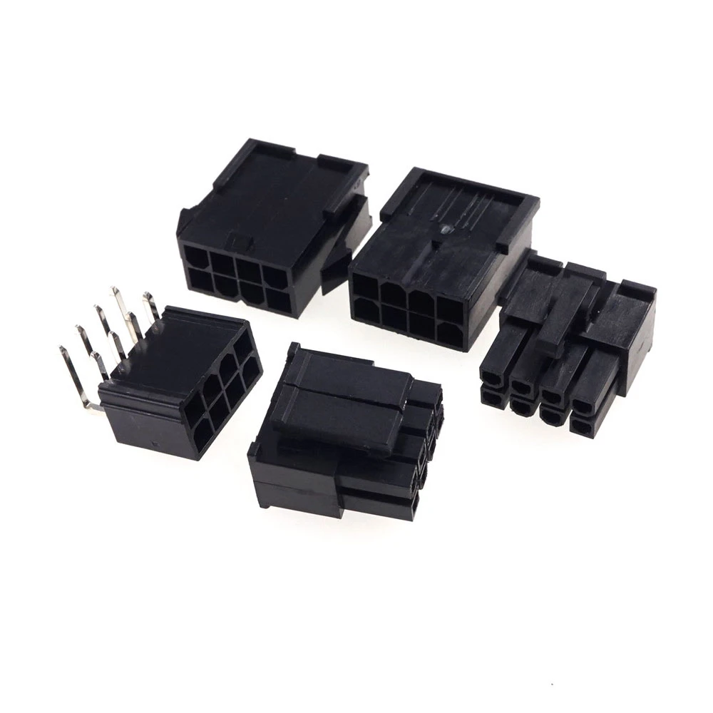 20Pcs CPU 8 Pin Receptacle Plug Housing Male PCB Header Pins EPS ATX ...