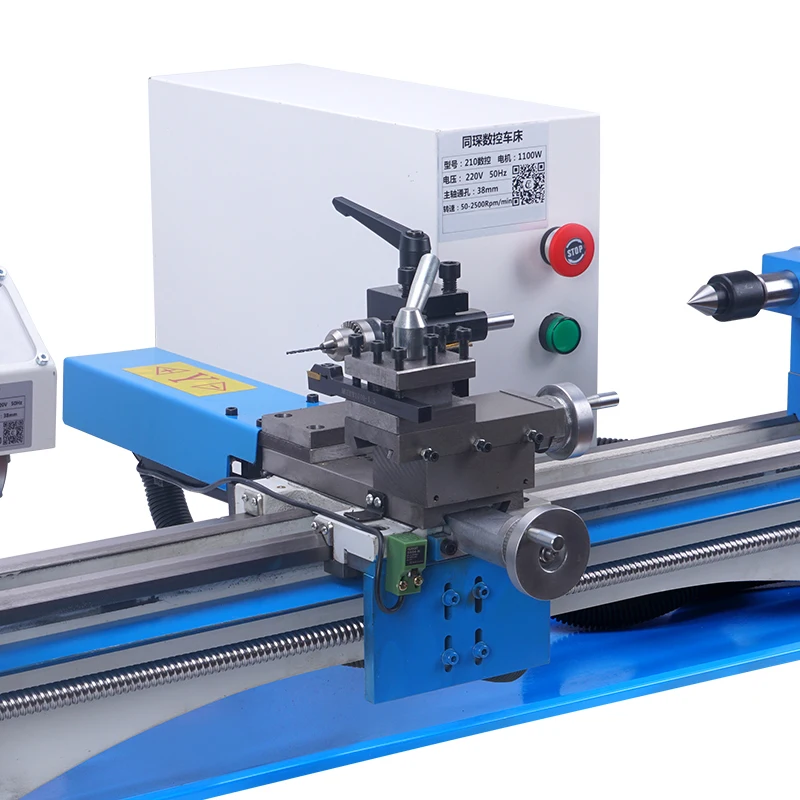 Mini Lathe 210 CNC Lathe All-Copper Motor Bead Machine Milling Machine ...