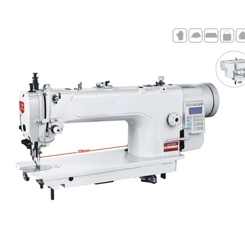 Industrial Single needle top and bottom feed lock stitch flat bed ...