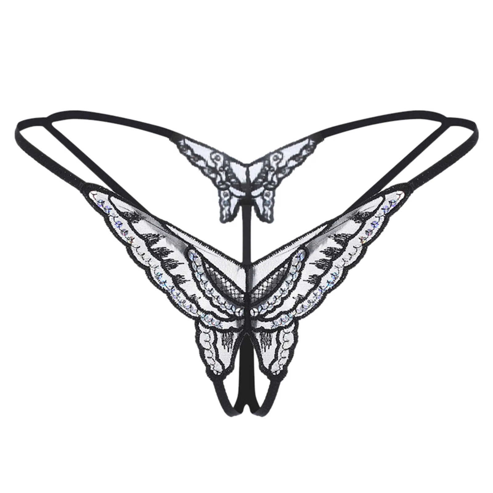 Sexy Panties Lingerie Women Lace Hollow Out Butterfly Shaped G String 8470