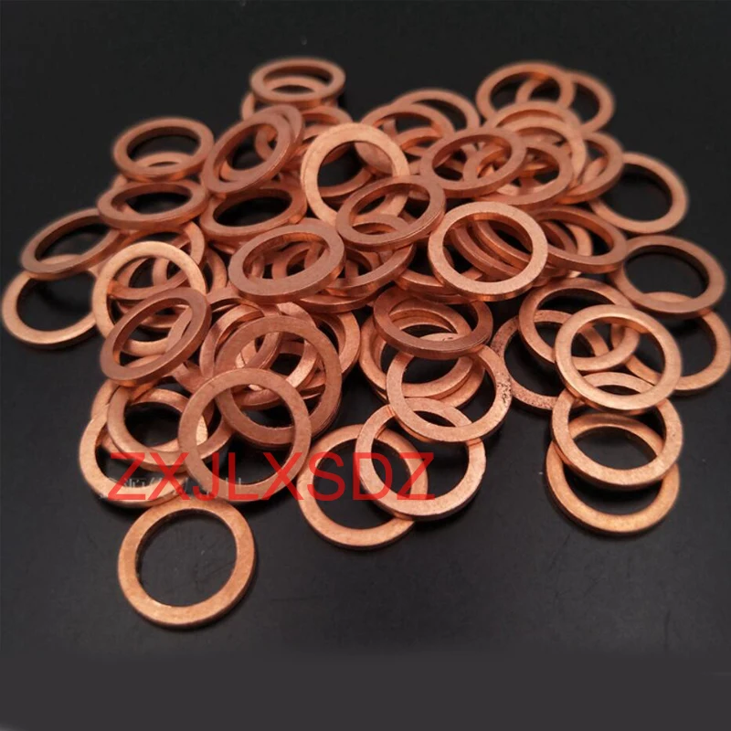 1mm Thickness Multi specification Solid Copper Washer O Ring Gaskets ...