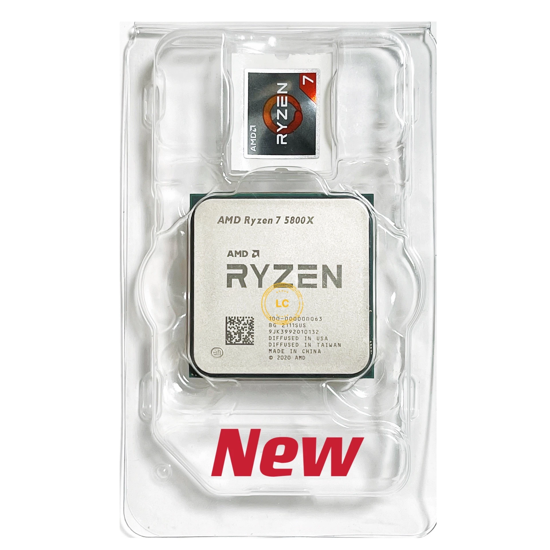 AMD Ryzen 7 5800X R7 5800X 3.8 GHz Eight Core 16 Thread CPU Processor ...