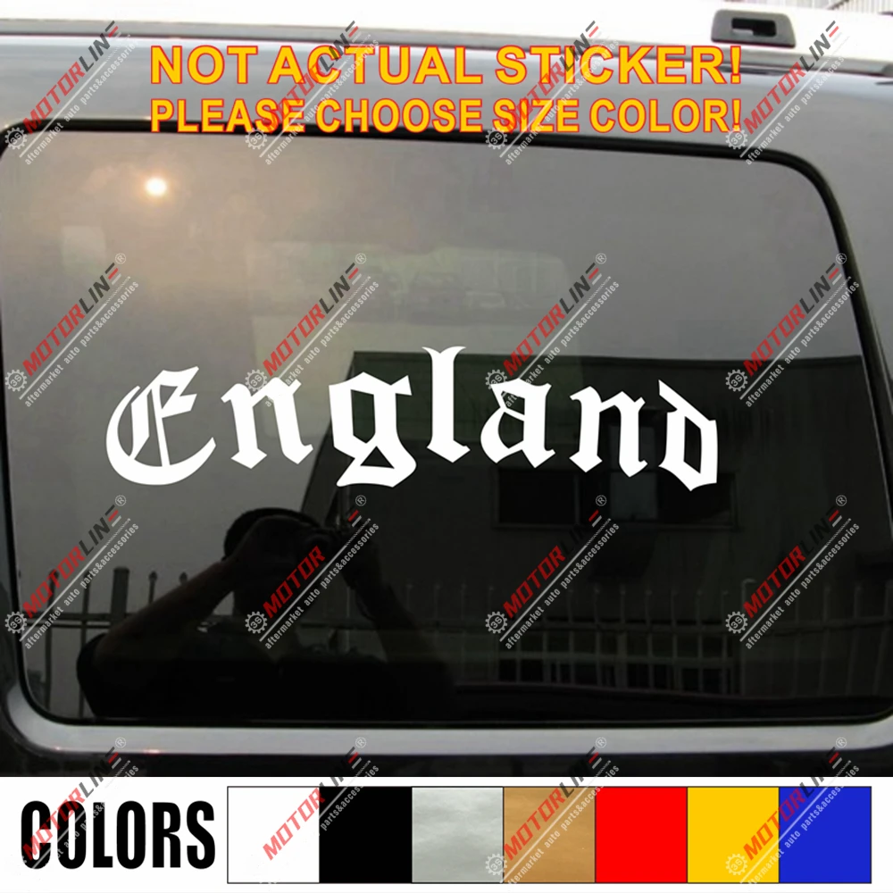 England-lettering-Decal-Sticker-Car-Vinyl-pick-size-color-UK-British ...