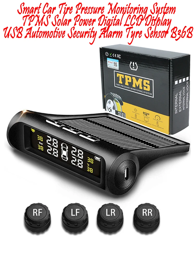 Sistema Inteligente de control de presión de neumáticos de coche, dispositivo TPMS de energía ...