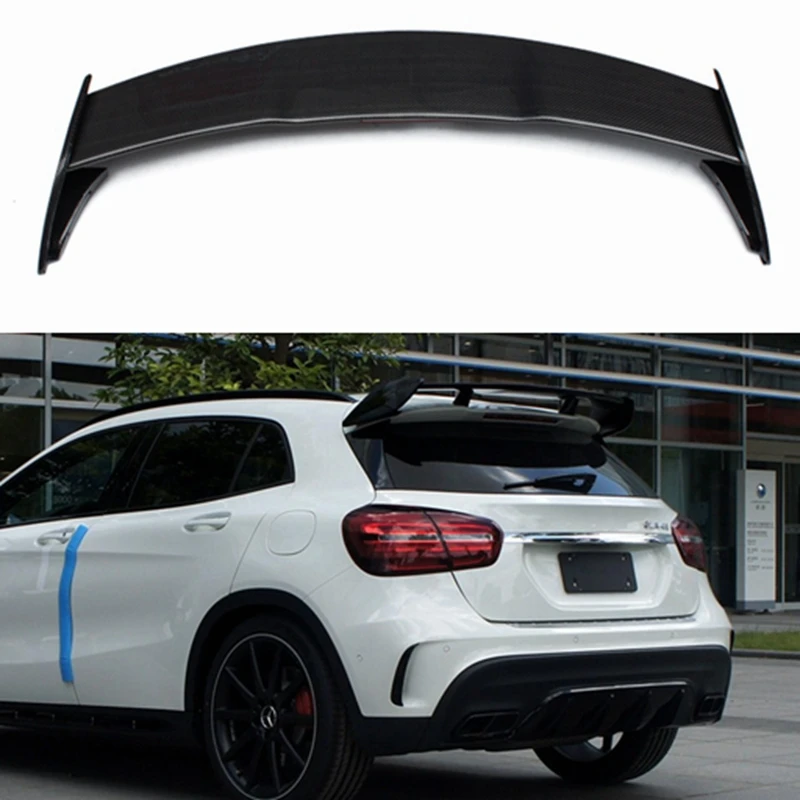 Amg Style Carbon Fiber Pattern Rear Spoiler Wing For Mercedes Gla Class ...