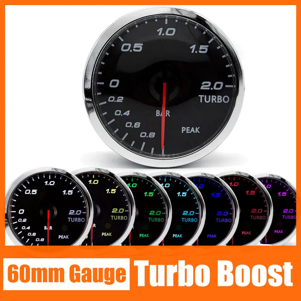 60mm-Turbo-Boost-Gauge-Universal-Racing-Car-Turbo-Meter-7-Colors-LED ...