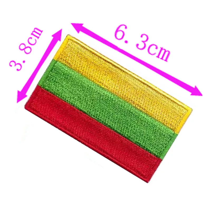Lithuania-Country-Flag-Embroidery-Patch-6-3cm-Wide-High-Quality-Iron-On ...