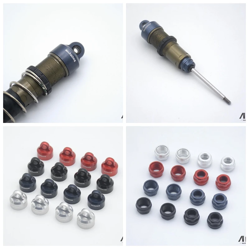 Cnc Alloy Shock Upper + Bottom Shock Cap Cover For Tekno Rc Mt410 Eb48 ...