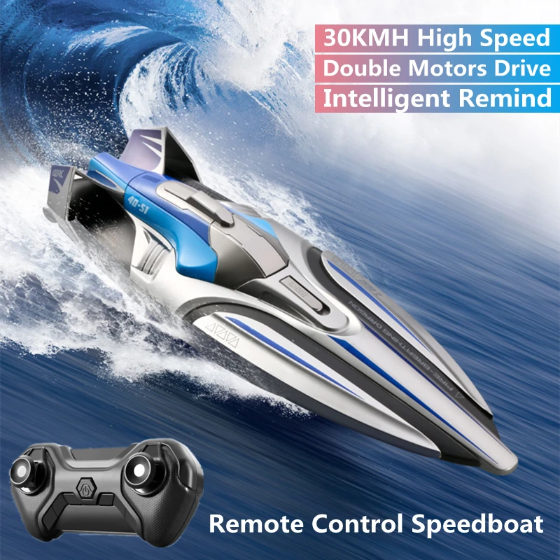 Double Motor Drive High-speed Racing RC Boat 30KM/H Waterproof ...