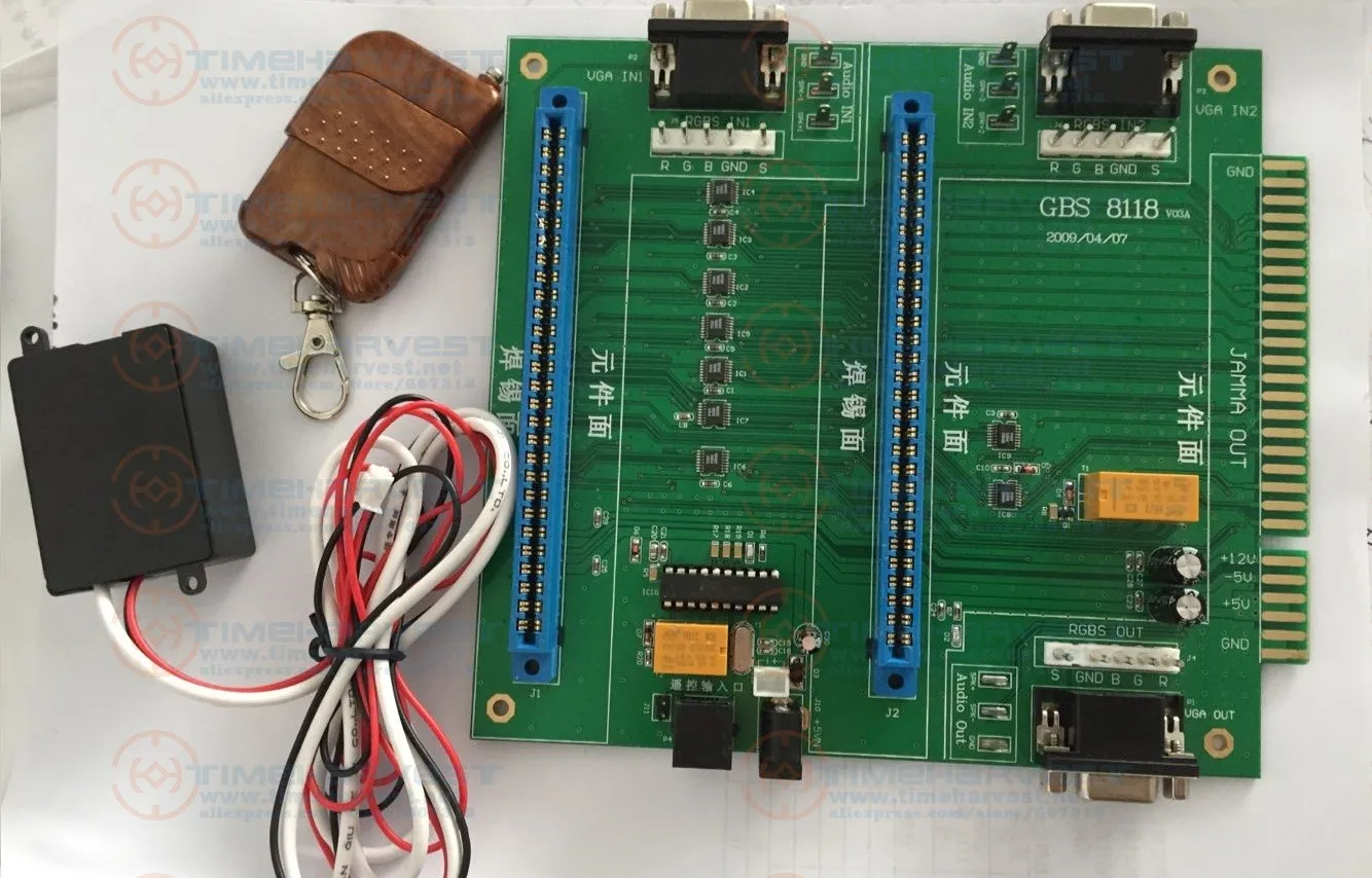 New 2 In 1 Jamma Switcher Extension Adapter With Wireless Remote ...