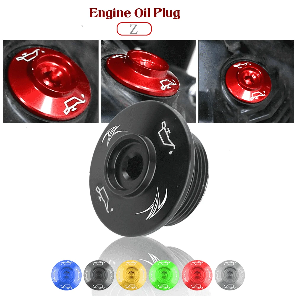 CNC-Engine-Plug-Cover-Caps-Screws-Filter-Oil-Bolt-for-KAWASAKI-Z650 ...