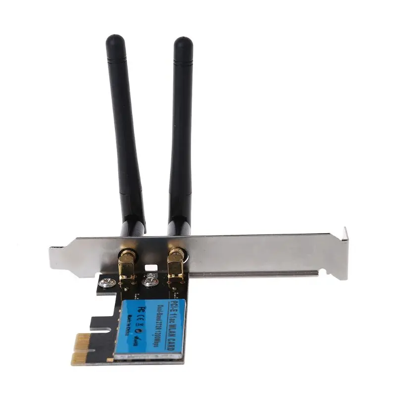 PCI-E-1200Mbps-Wireless-Network-Card-2-4GHz-5GHZ-Dual-Band-PCI-Express ...