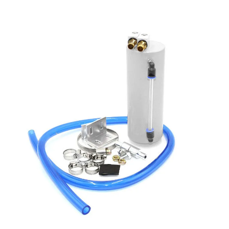 Univarsal Aluminum Car Oil Catch Tank Can Kit 450ML Silver|Fuel Tanks ...