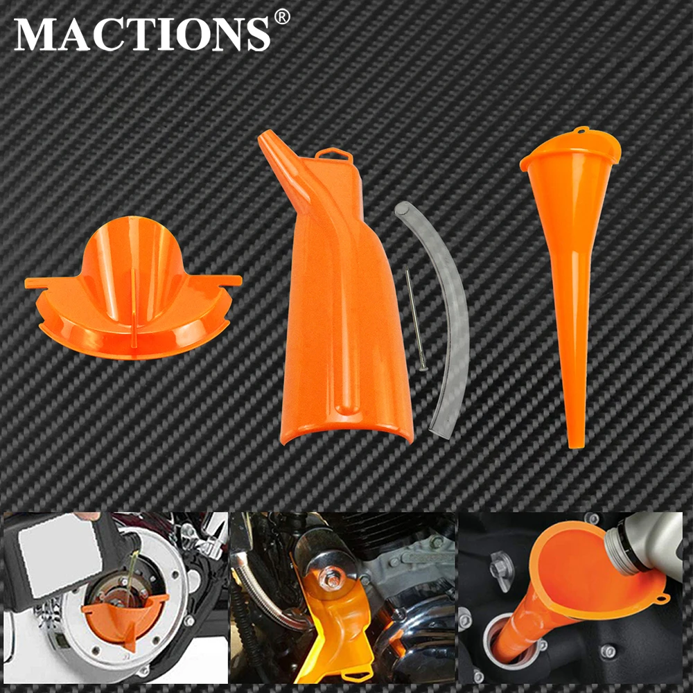 Motorcycle Oil Filter Funnel Primary Derby Fill Cover For Harley ...