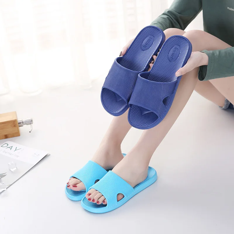 Chaussons,Pantoufles de salle de bain pour femmes, pantoufles d ...