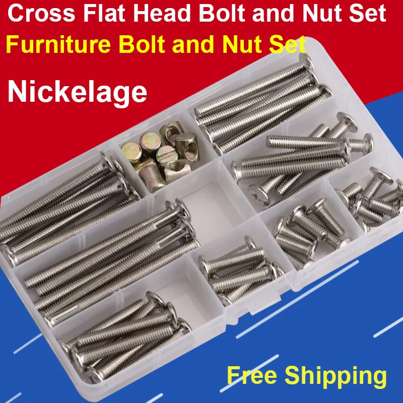 M6-Furniture-Hardware-Accessories-Bolt-and-Nut-Combination-Set-Cross ...