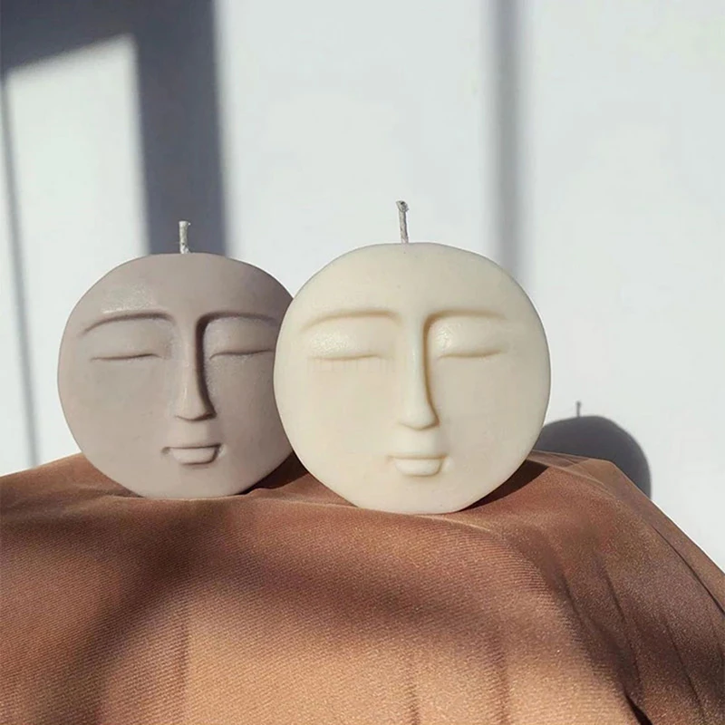 Frosty-Face-Candle-Silicone-Mold-Simple-Face-Design-Aromatherapy-Candle ...