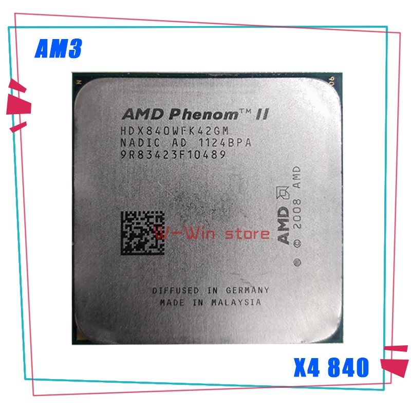 AMD Phenom II X4 840 2M 3.2G 소켓 AM3 938 핀 데스크탑 CPU X4 840 HDX840WFK42GM ...