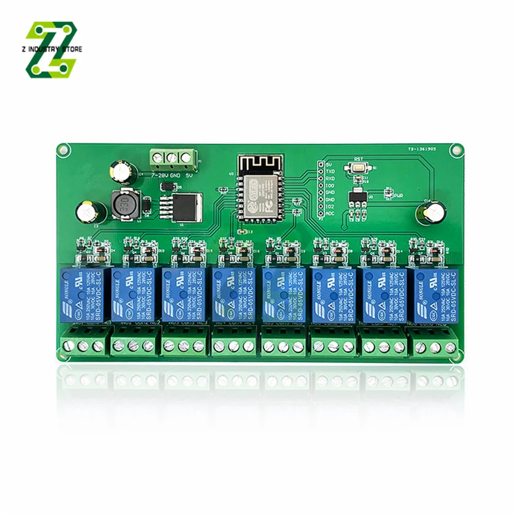 ESP8266-WIFI-8-Channel-Relay-Module-ESP-12F-Development-Board-Power ...