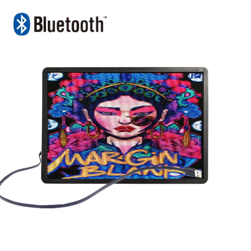 Bluetooth Full Color 32*48 Pixel 5v Usb Led Open Sign Neon Display ...