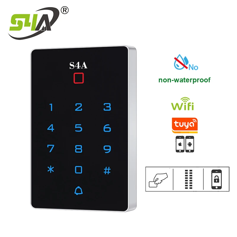 Wifi Keyless Waterproof Access Control Keypad Outdoor Rfid Access Controller Touch Door Opener ...