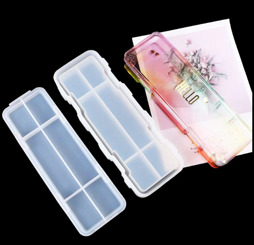 Storage-box-Pencil-box-rectangle-case-Silicone-mold-Jewelry-Making-tool ...
