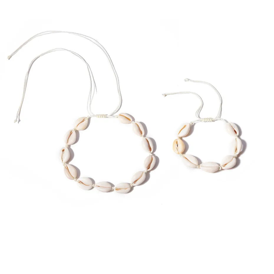 Bohemian Beach Necklace Gold Color Bead Shell Chain | Muduh Collection