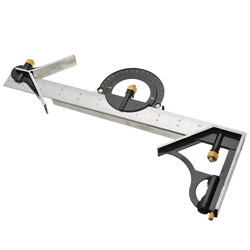 1pc-Stainless-Steel-Combination-Ruler-12-inch-Tri-Square-Machinist ...