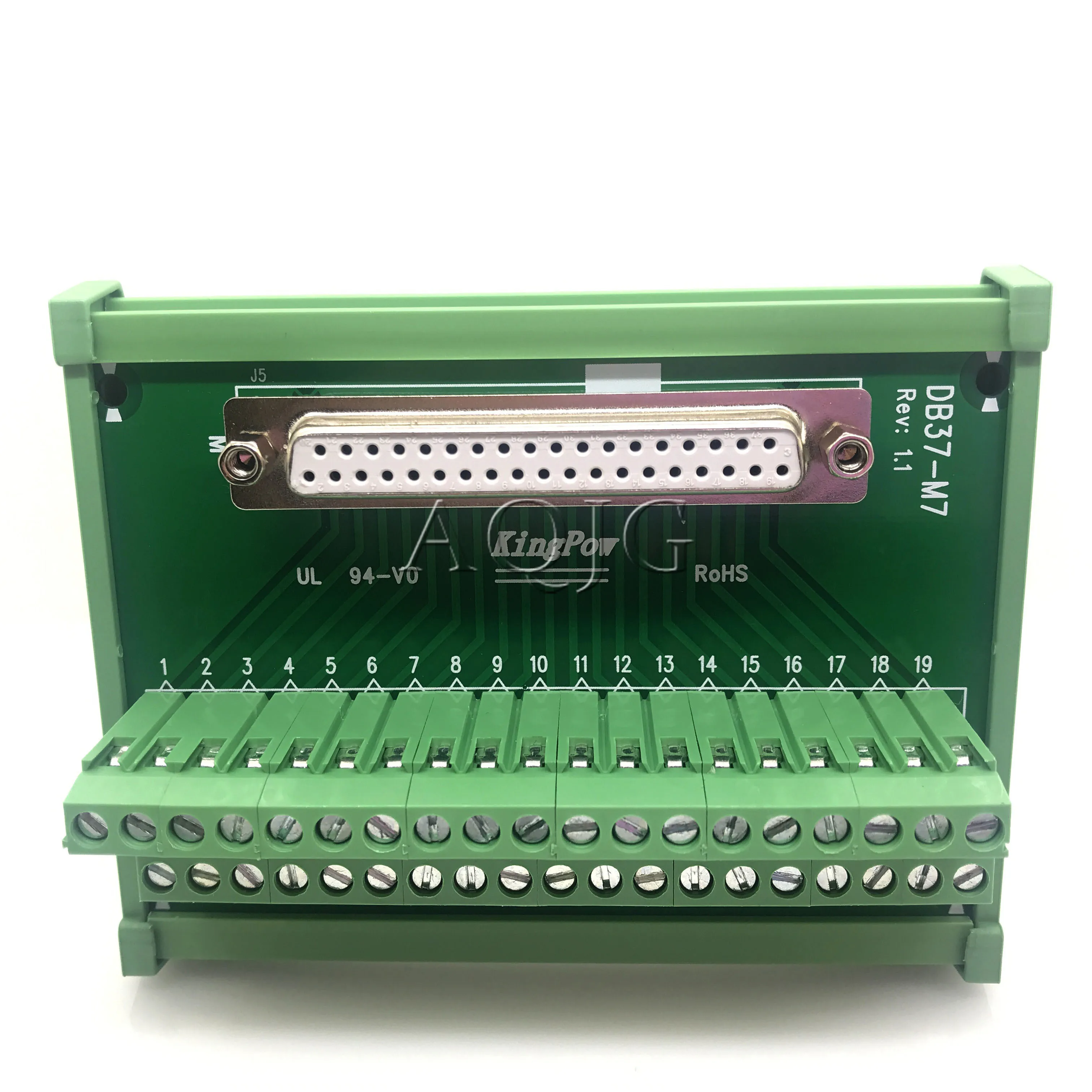 PCB 브레이크아웃 모듈 박스 커넥터, DB37 37 핀 D SUB DR 37 수 암 신호 터미널|컴퓨터 케이블 & 커넥터 ...