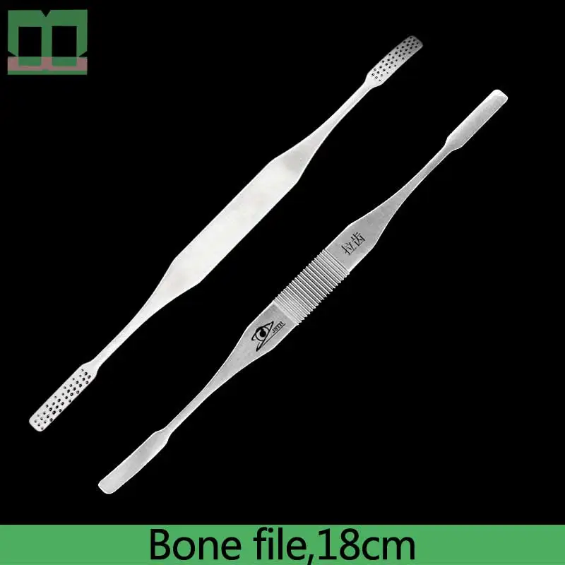 Bone File Stainless Steel 18cm Double-end Cement File Surgical ...