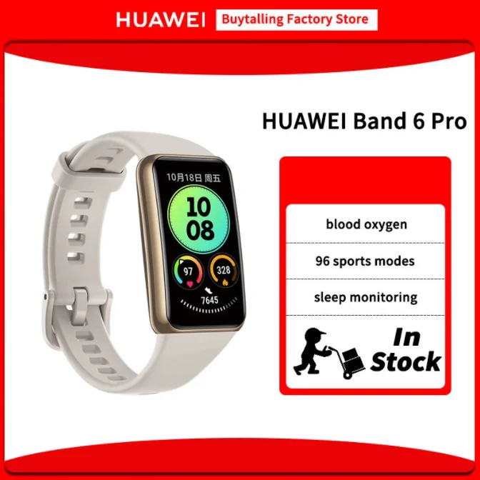 Smartband Bracelet | Heart Rate Tracker | Huawei Band 6 Nfc | Huawei ...