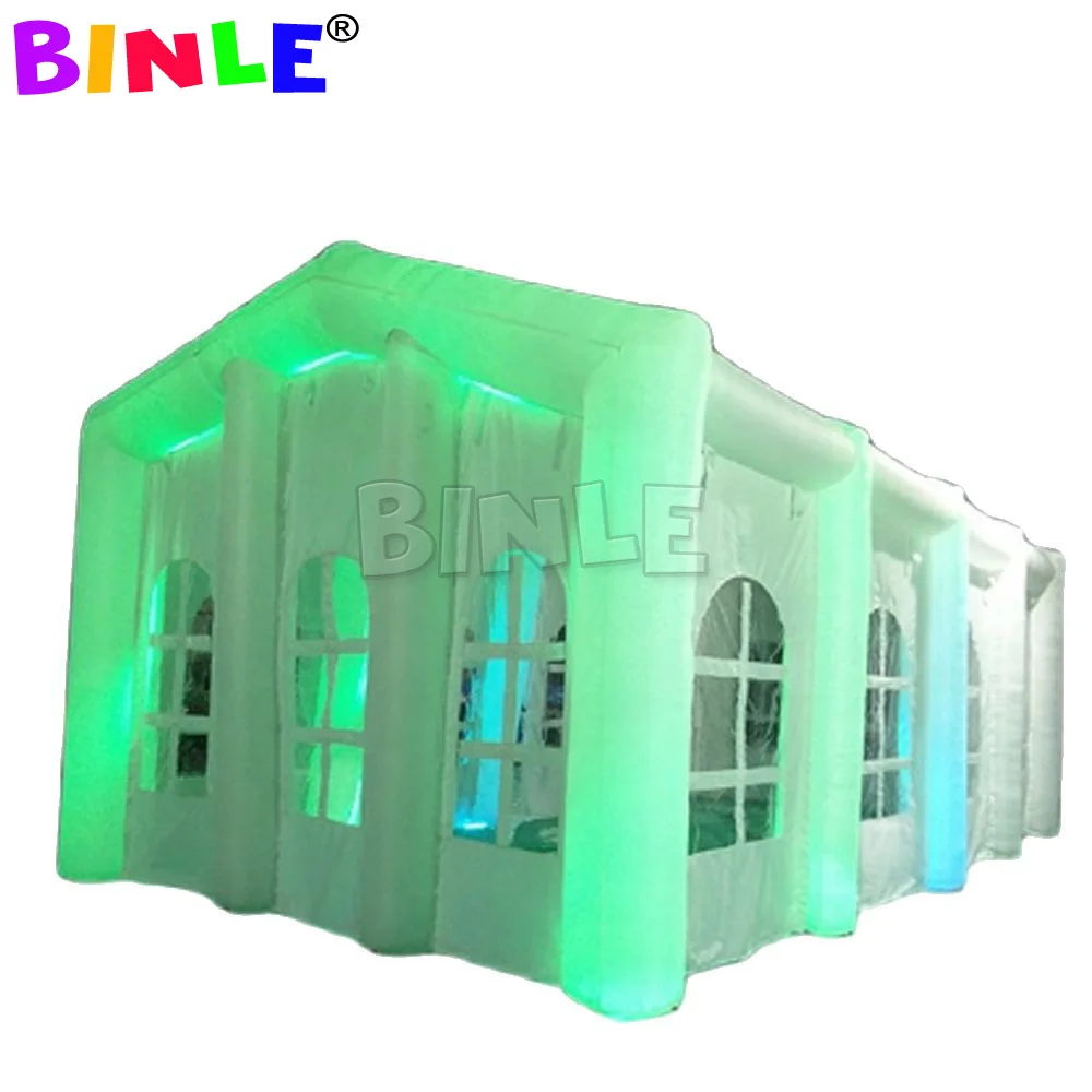 Outdoor Giant White Inflatable Wedding Tent With Colorful Led House ...