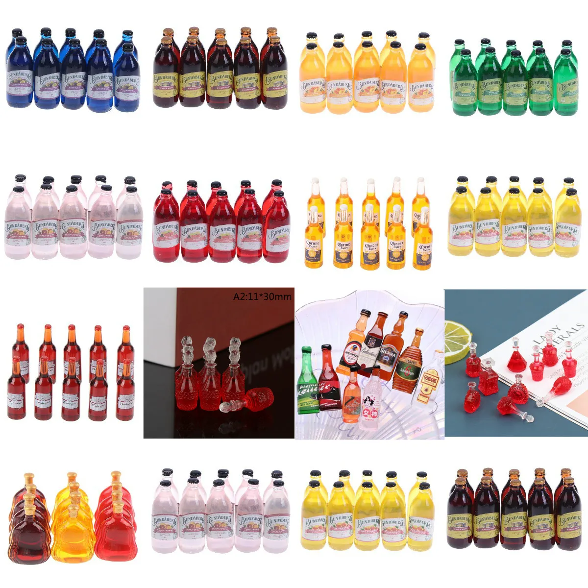 10Pcs-1-12-Dollhouse-Miniature-Mini-Simulation-Wine-Bottle-Accessories ...