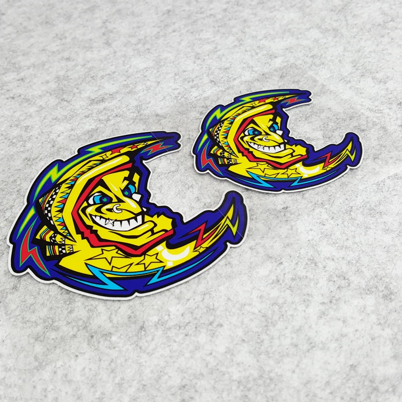 GalonDeco G013 Gothic Blue Moon Rossi Motorcycle Motorbike GP Racing ...