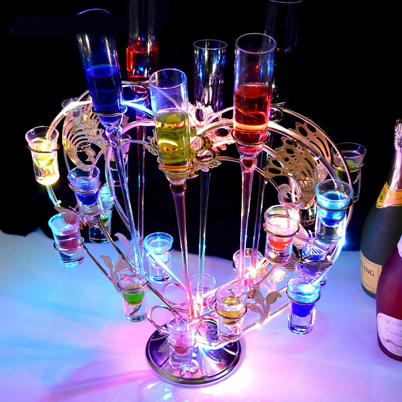 Bar Red Wine Champagne Cocktail Stand Ktv Colorful Led Creative ...