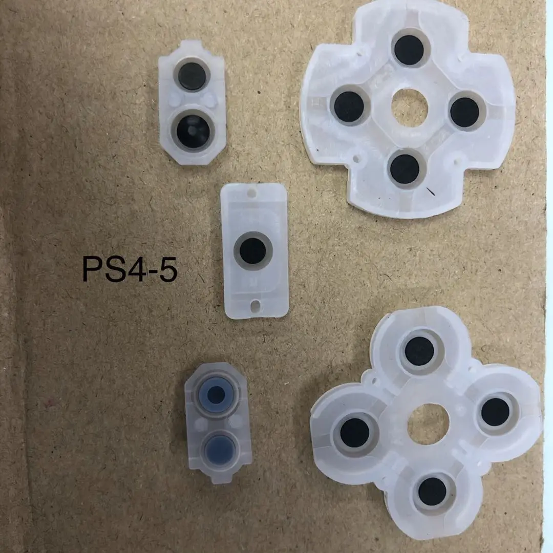 Juego de botones de goma conductora ABXY D Pad L1 R1 L2 R2 para PS4 ...