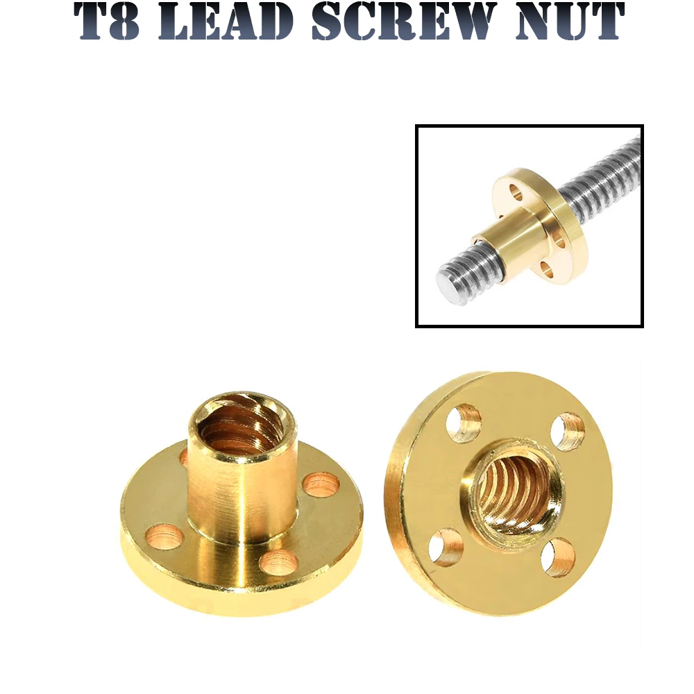 3D-Printer-Accessoris-Copper-Trapezoidal-Lead-Screw-Nut-T8-pitch-2mm ...