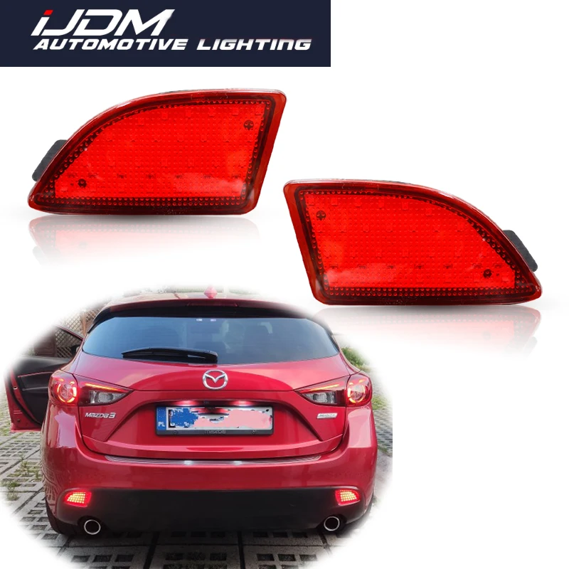 Red-LED-Car-Rear-Bumper-Tail-Brake-Lights-Rear-Fog-Lights-Turn-Signal ...