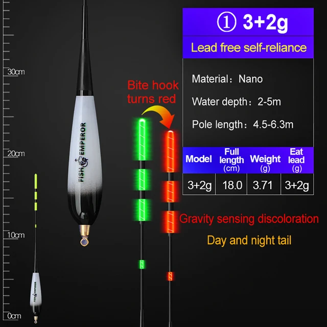 Fishing Smart Electronic Float Gravity Sensor Led 2g 5g 7g 10g Great ...