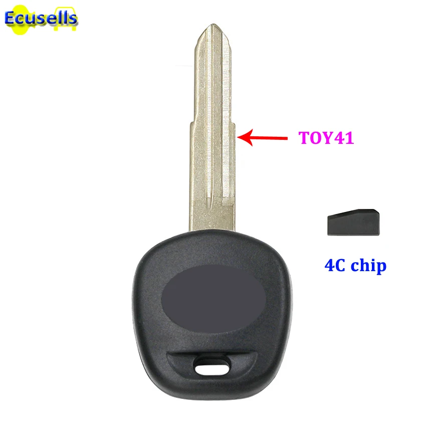 Transponder Ignition blank key with 4C carbon chip for Toyota MR2 ...