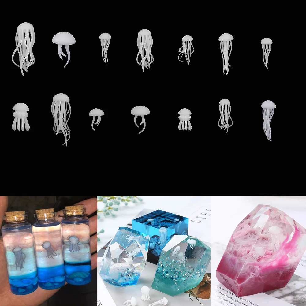 Mini-Jellyfish-Crystal-Epoxy-Ocean-Modeling-Filler-DIY-Crafts-Filling ...