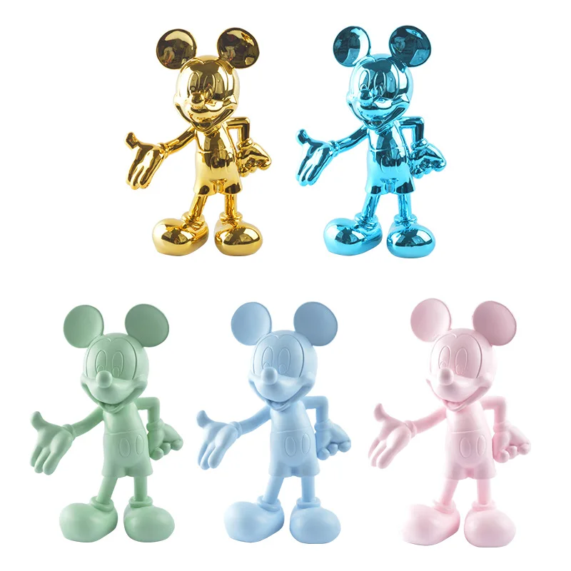 Disney Mickey Mouse Creative Statue Beckoning Cartoon Figure Desktop ...