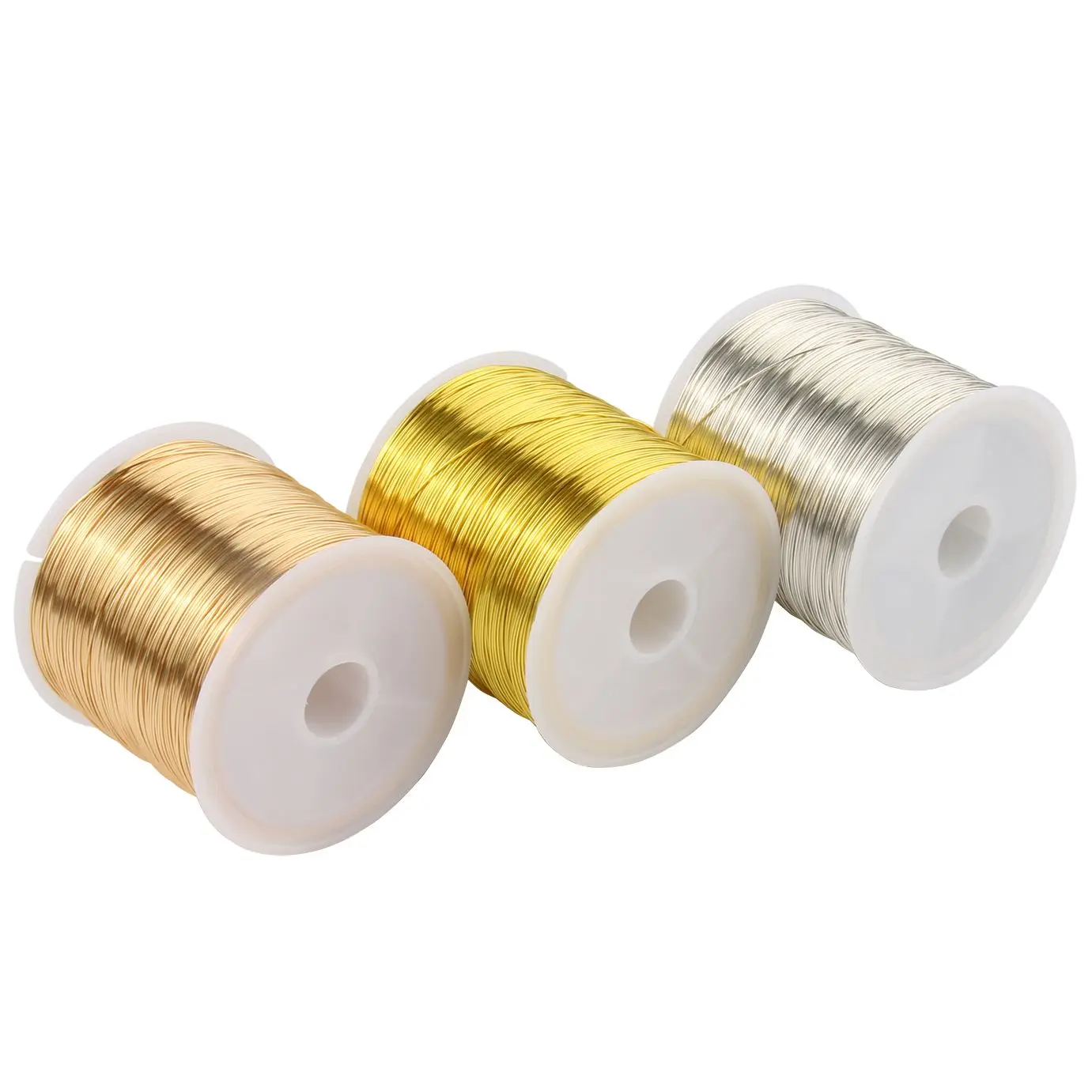 0.3 0.mm silver/gold/rose gold copper wire for Bracelet Necklace DIY ...