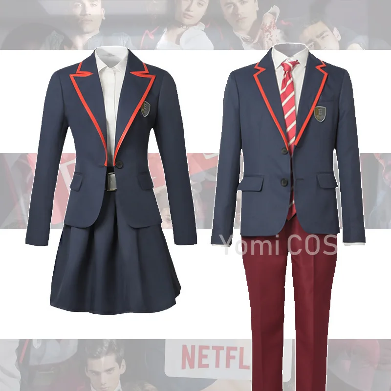 2021 New Tv Series Elite Las Encinas School Uniform Girls Boys Male ...