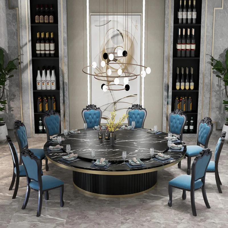 Hotel dining table, large round table, electric large dining table and ...