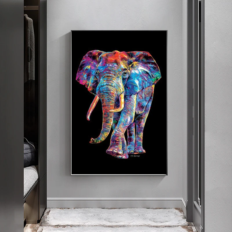 Abstract Paintings Of Elephants