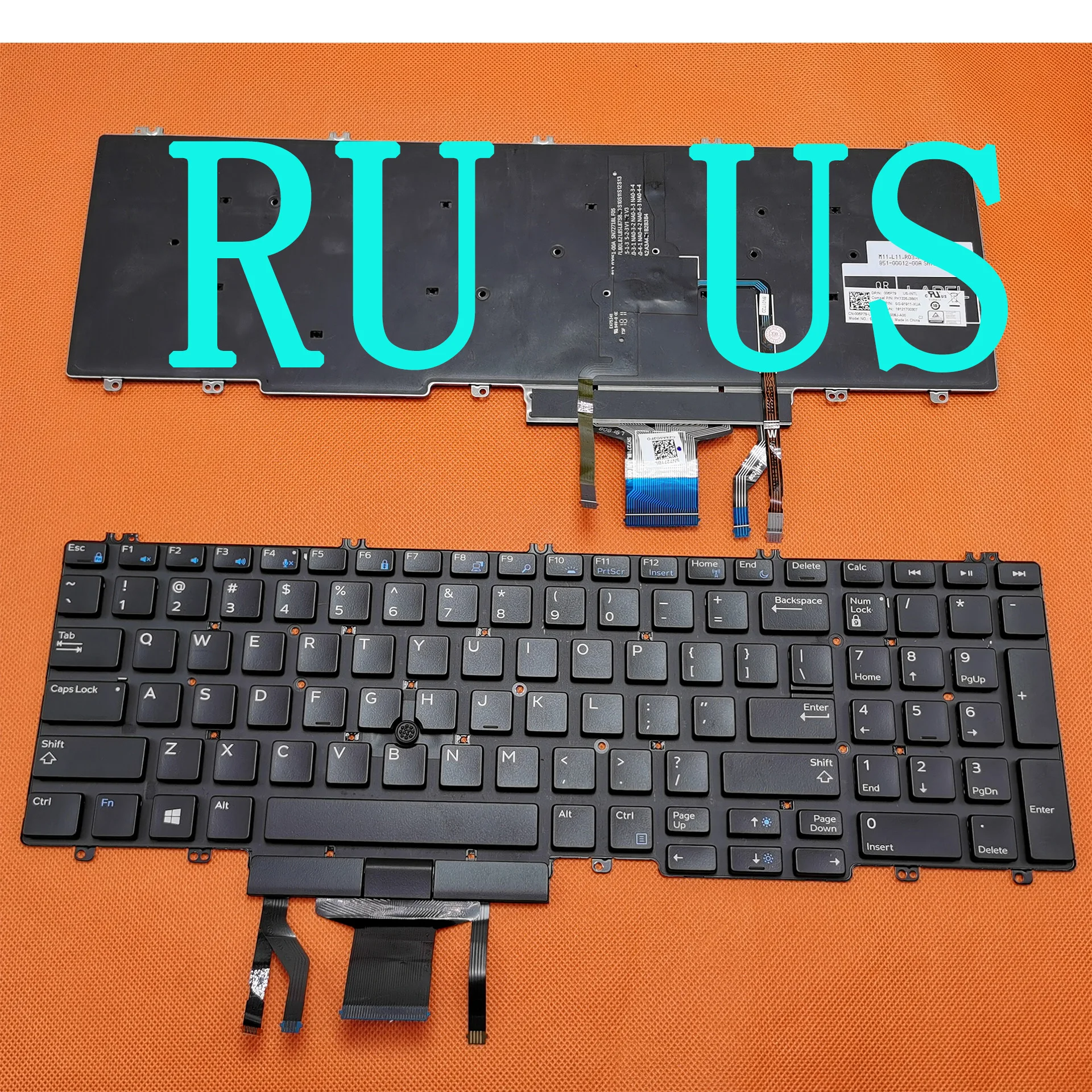5pcs/Lot Brand New Backlit Keyboard for Dell Precision 7530 7540 7730 ...
